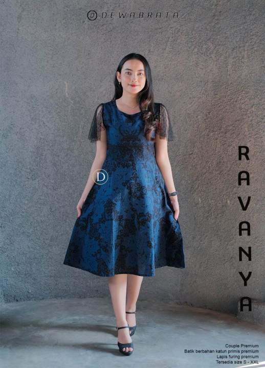 Dres premium Motif Ravanya ful tericot | Lazada Indonesia