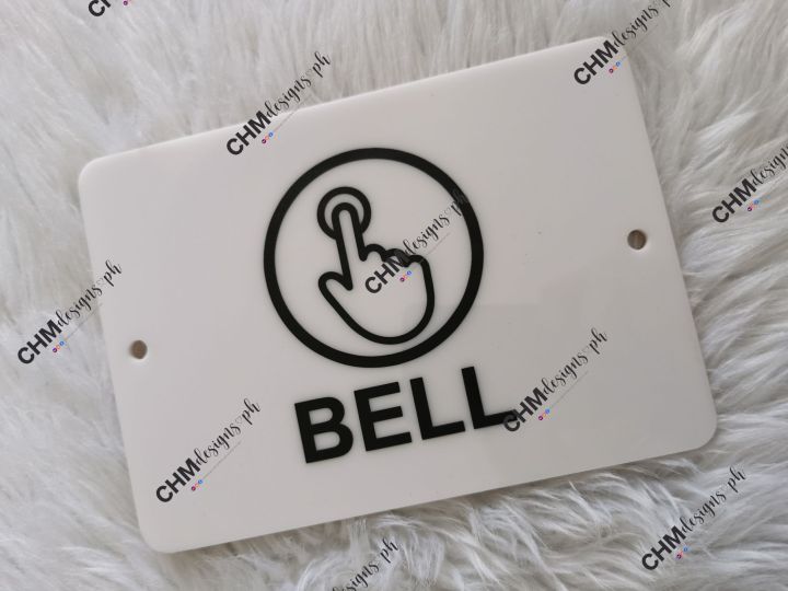 ACRYLIC BELL / ACRYLIC BELL SIGN BOARD | Lazada PH