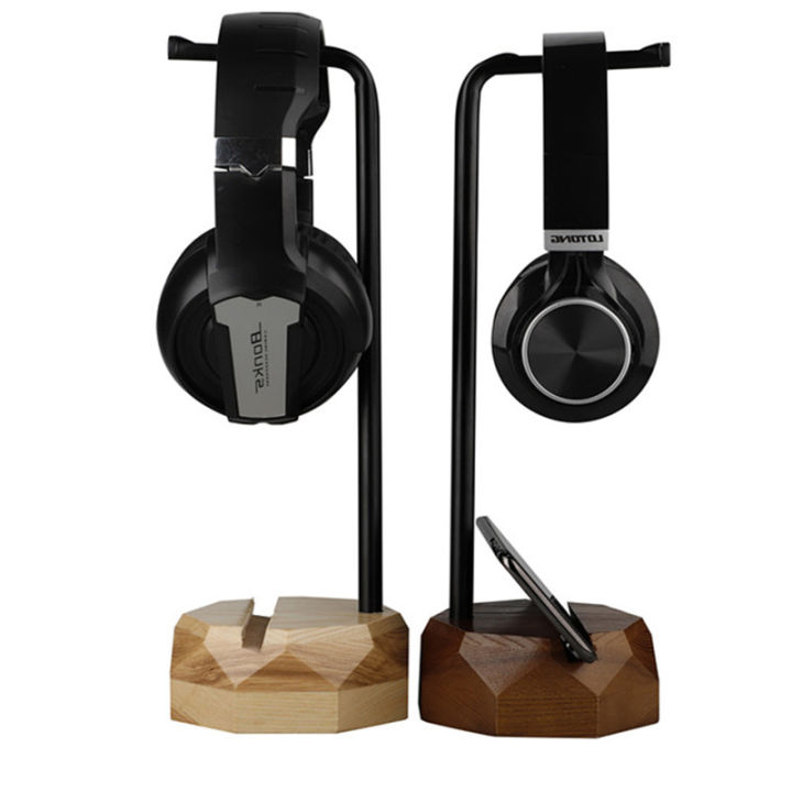 Solid Wood Gaming Electronic Sports Headset Base Bluetooth Metal Wooden ...