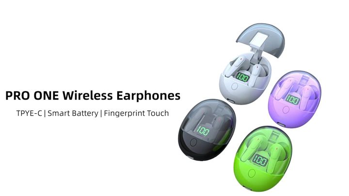 PRO ONE หูฟังบลูทูธไร้สาย 5.3 กันน้ำ กันเหงื่อ พกพาสะดวก พร้อมไมโครโฟน ...