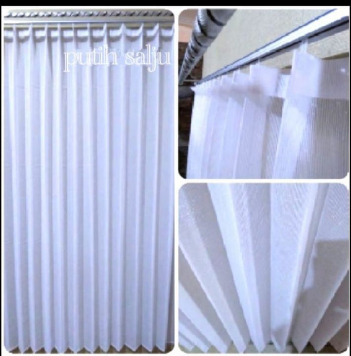 VITRASE / GORDENG DALEMAN /PURING / TILE / BROKAT /gorden vitrase polos ...