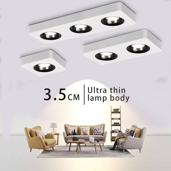 New LED Downlights Ultrathin square Spot Light Led Ceiling lamp Living ...