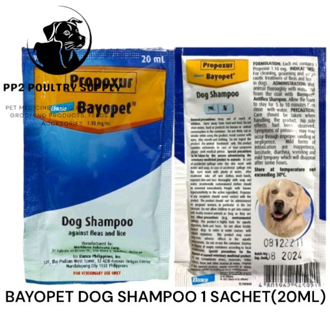 BAYOPET ANTI-GARAPATA ANTI-TICK & FLEA DOG SHAMPOO (1 SACHET) | Lazada PH