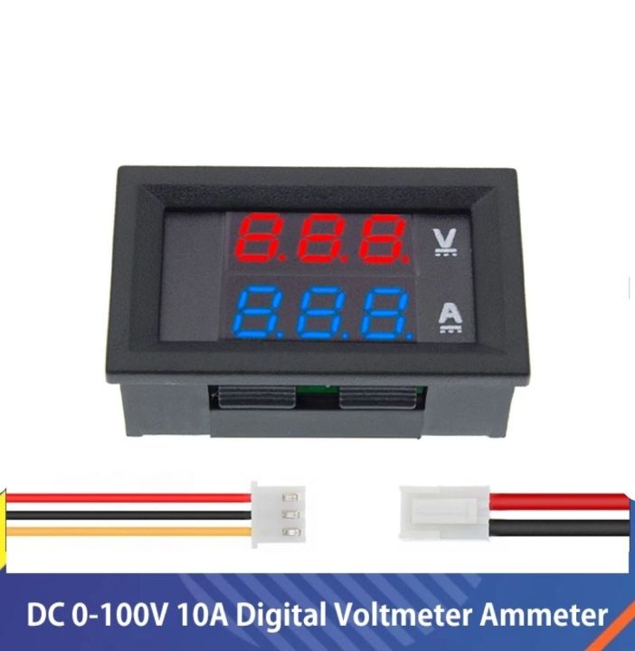 Dual Voltmeter Amperemeter 0 - 100 V, 0 - 10 A | Lazada Indonesia
