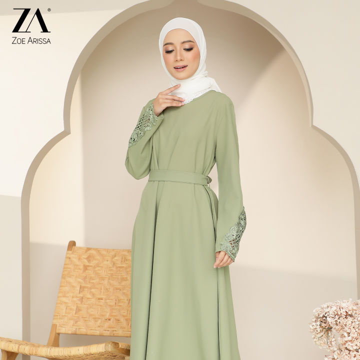 ZOE ARISSA JUBAH MUSLIMAH ABAYA KAFTAN Plain Jubah Labuh Ironless Jubah ...