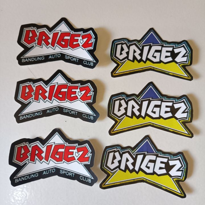 Stiker Brigez logo versi hitam isi enam anti air | Lazada Indonesia