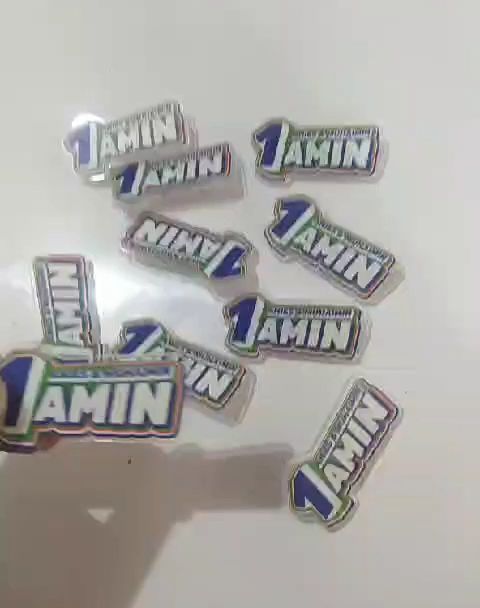 PIN AKRILIK BAJU LOGO AMIN / ANIES MUHAIMIN / CAPRES / PEMILU /PILPRES ...