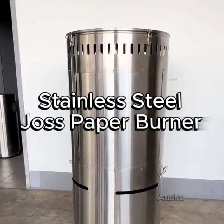 Incense Paper Burner Bin | Stainless Steel Bin | Joss Paper Burner ...