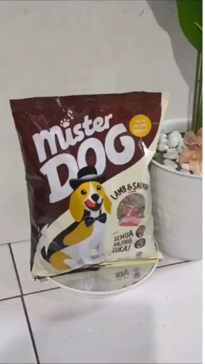 Mister Dog 800gr Makanan Anjing Lamb & Salmon | Lazada Indonesia