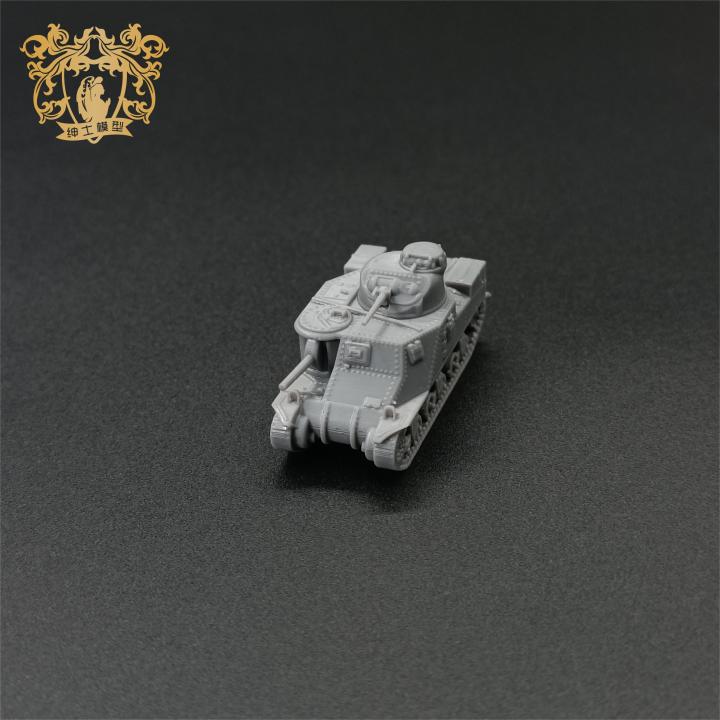 3D Printed Medium Tank Model 1/144 Scale Assembly Model Tank War ...