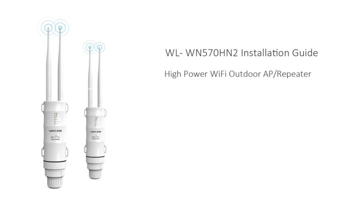 อุปกรณ์ขยายสัญญาณ Wi-Fi สัญญาณกลางแจ้ง Wavlink รุ่น AC600 Wavlink AC600 ...