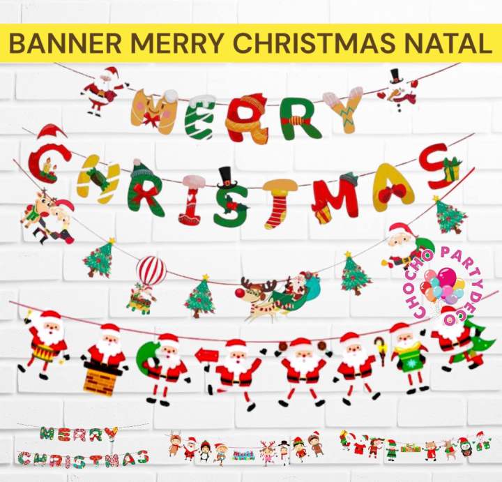 Bunting Flag NATAL / Banner Natal Merry Christmas | Lazada Indonesia