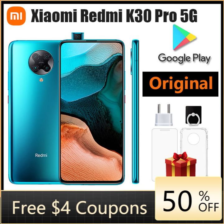 Xiaomi Redmi K30 Pro สมาร์ทโฟน5G โทรศัพท์เดิม Snapdragon 865 Octa-Core 6.67หน้าจอแบบโค้งเต็มรูป ...
