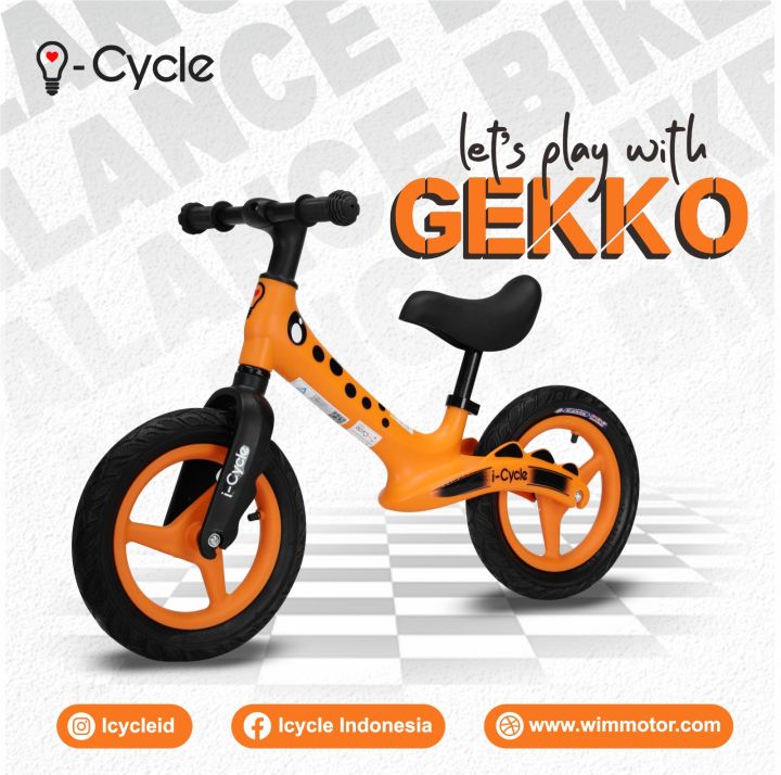Pushbike Push Bike Balance Bike Sepeda Keseimbangan I Cycle Gekko ...