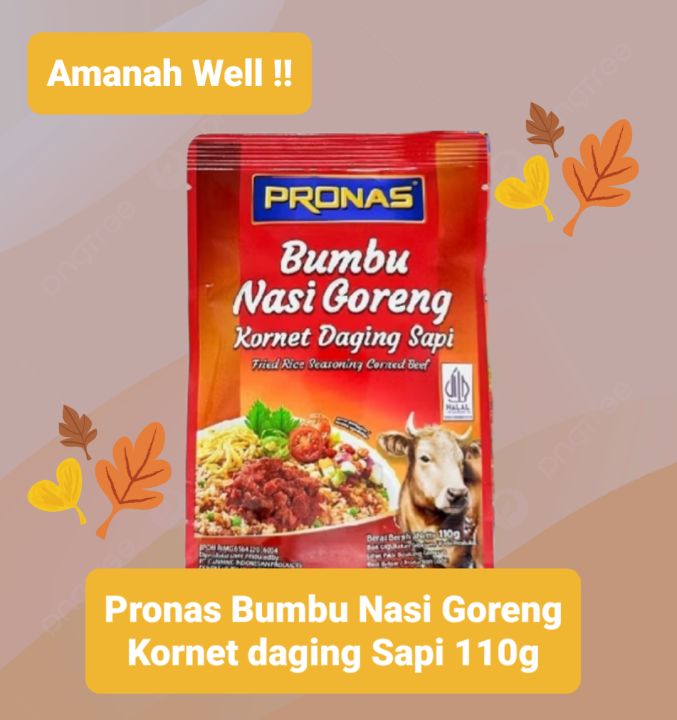 Pronas Bumbu Nasi Goreng dengan Kornet Daging Sapi 110g | Lazada Indonesia