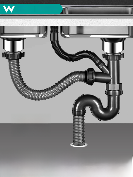 Kitchen Vegetable Basin Downcomer Pipe Fittings Water Tank Drainer ...