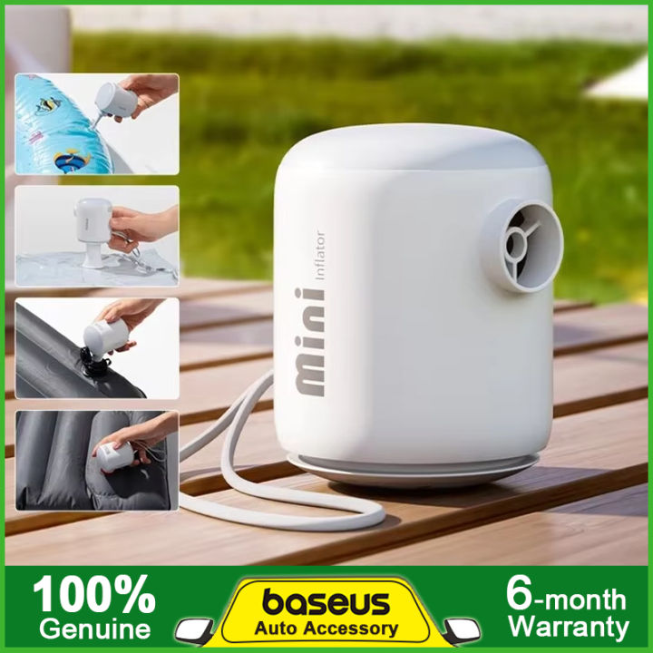 【Arrive in 3Days】Baseus Mini Air Inflator for Outdoor Wireless Air ...