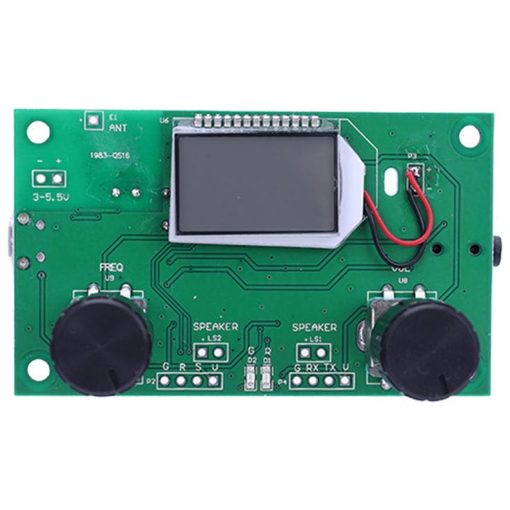 Digital FM Receiver Module with LCD Display Frequency Modulation Stereo ...