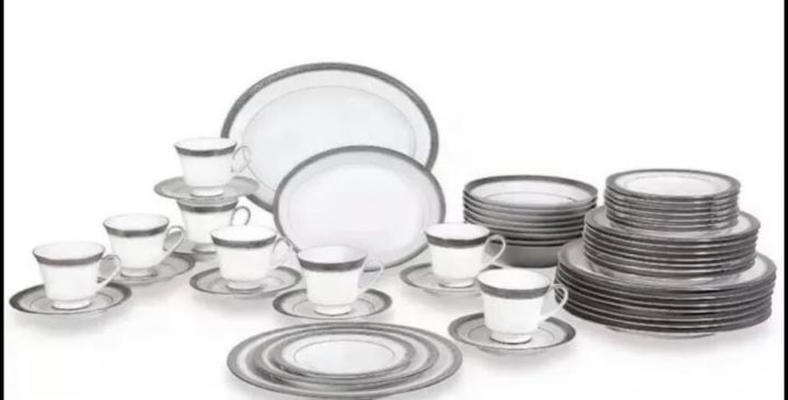 Crestwood Platinum 50 Piece Dinnerware Set, Service for 8 | Lazada