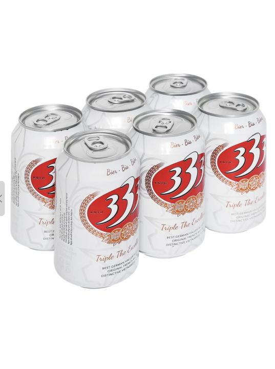 6 lon bia 333 (330ml)-6 cans of beer 333 | Lazada Singapore