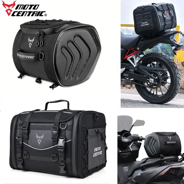 Motorcycle Tail Bag Waterproof 22L 30L 43L Expandable Motor Back Seat ...