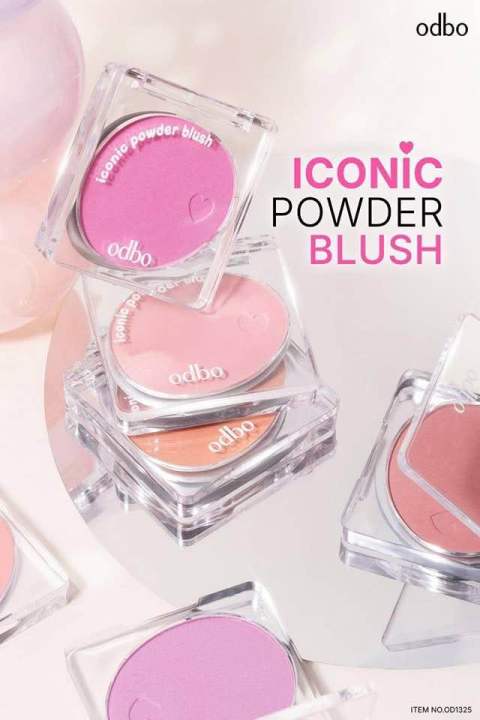 Odbo Iconic Powder Blush [ OD1325]โอดีบีโอ ไอโคนิค พาวเดอร์ บลัช ขนาด 4.2กรัม | Lazada.co.th