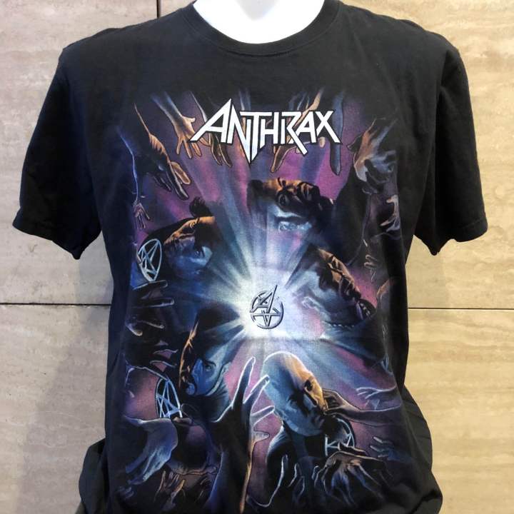 Anthrax rock t shirt ( front and back view) | Lazada Singapore