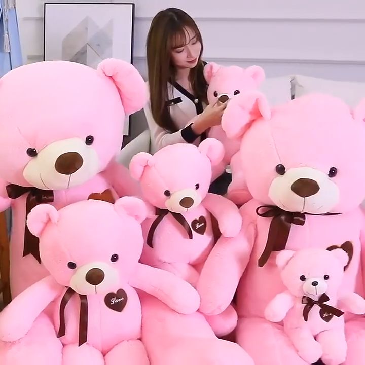 54 cm PINK BROWN Hug Soft Teddy Bear Plush Stuff Toy Pillow Cute Kawaii ...