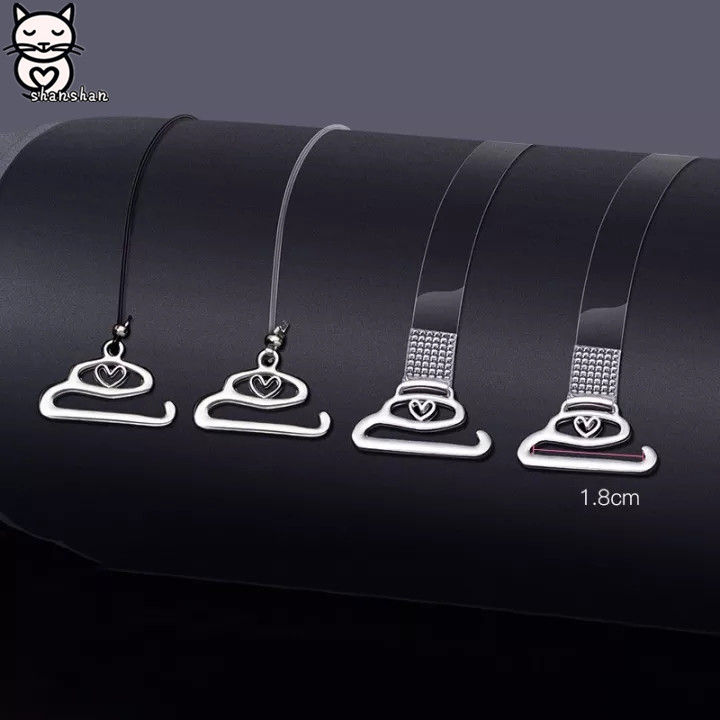 SHAN Transparent Invisible Adjusted Bra Strap Women Transparent ...