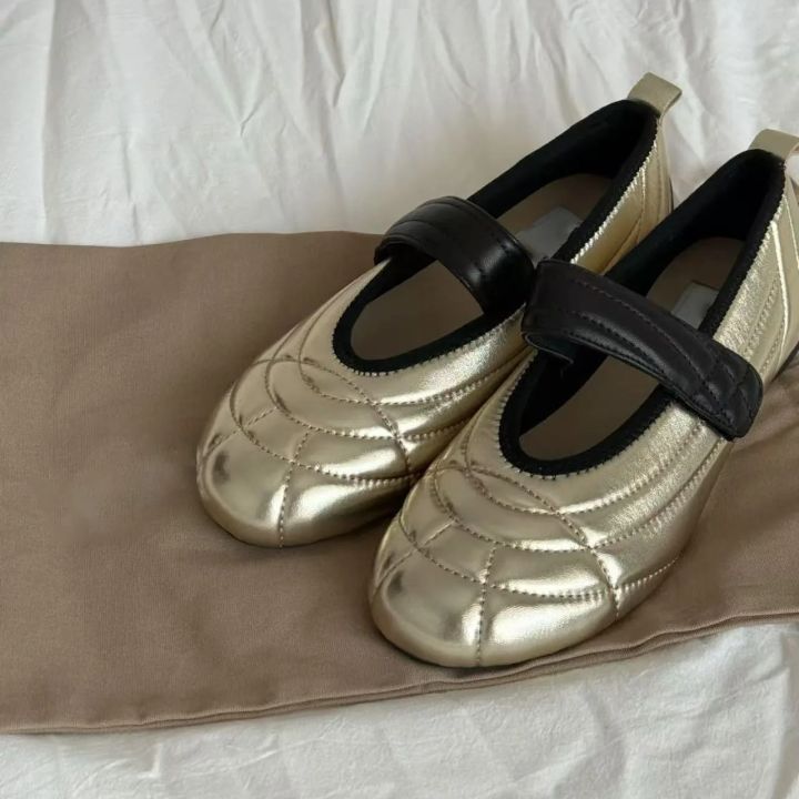 Fall 2025 French Vintage round Head Ballet Mary Jane Flat Bottom Single ...