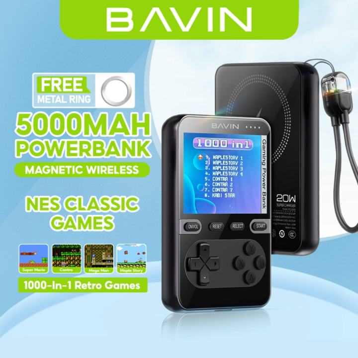 BAVIN PC1200S 5000mAh Mini Portable Retro Game Console Magnetic ...