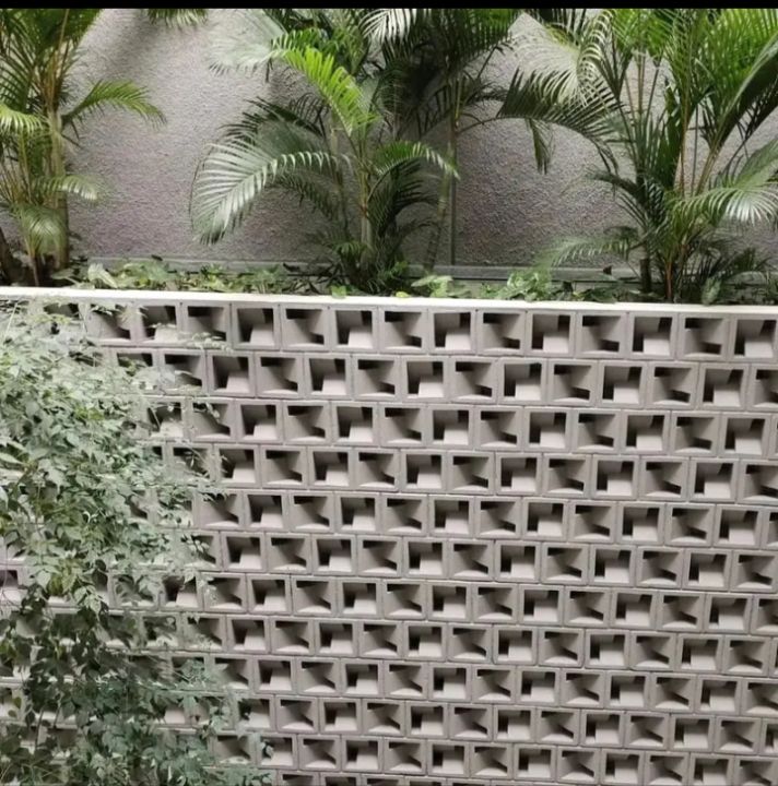 roster beton minimalis hiasan dinding kekinian warna abu lubang angin ...