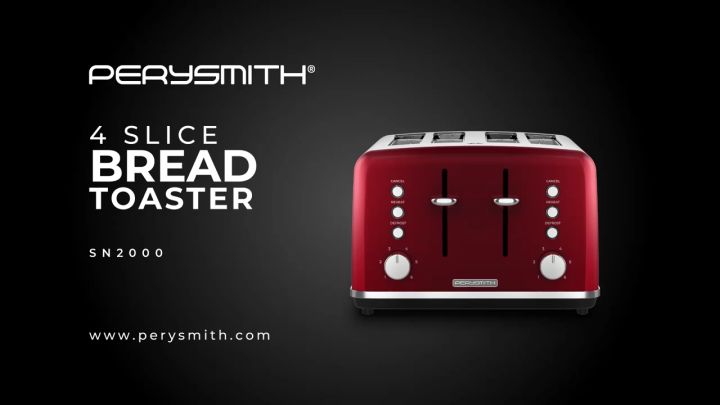 [Clearance Sale] PerySmith 4 Slice Bread Toaster Signature Series SN2000 | Lazada PH