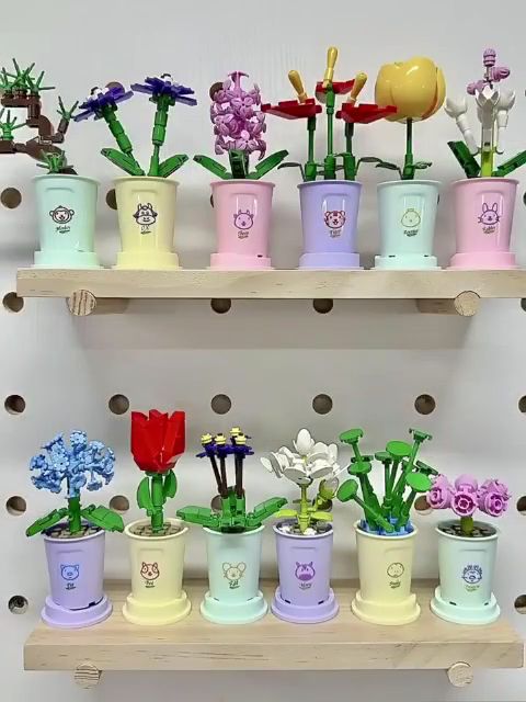 Payoe Nano Block Mainan Edukasi DIY Florist Tanaman Pot Bunga Series ...