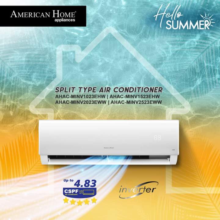 AHAC-MINV2023 2HP AMERICAN HOME SPLIT TYPE INVERTER AC (INSTALLATION ...