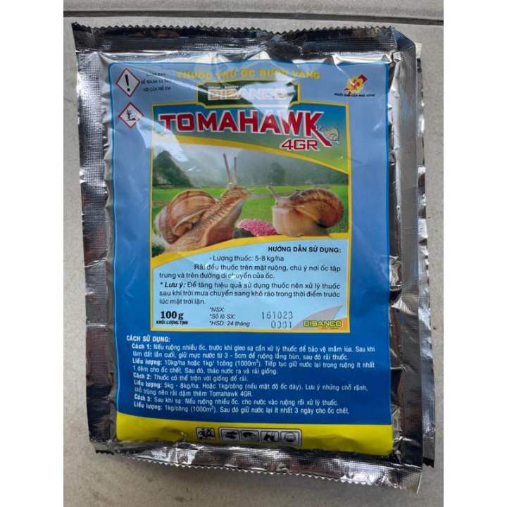 Thuốc diệt ốc sên Tomahawk dạng bả hạt Chuyên dùng cho hoa Lan, cây ...
