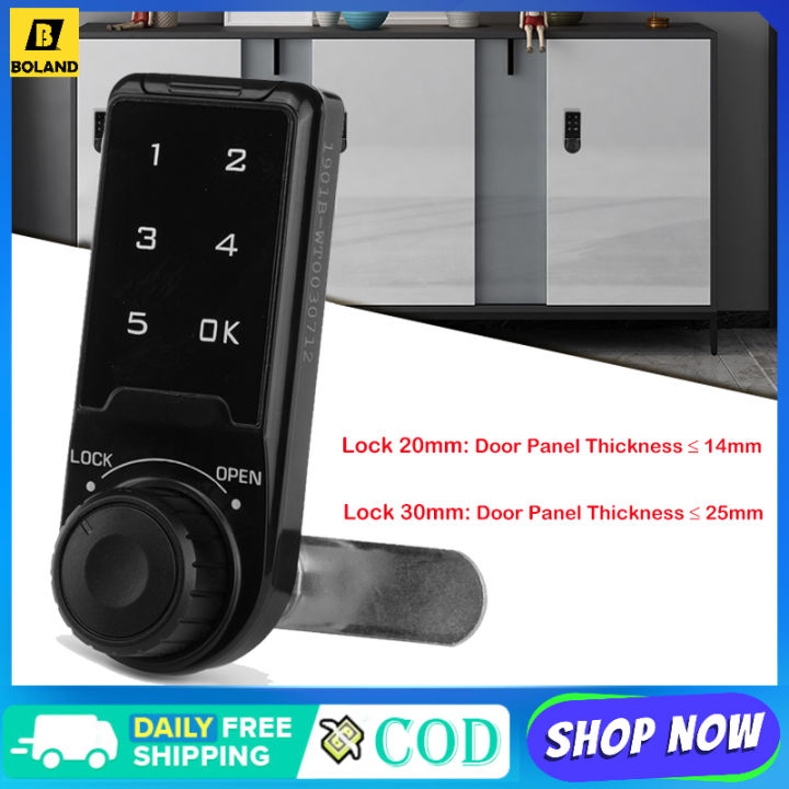 Boland Digital Door Lock Keyless Touch Keypad Electric Locker Document ...