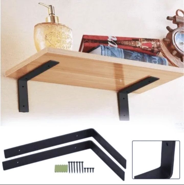 BESI SIKU RAK DINDING TEMPEL TEBAL FREE FISHER SKRUP BENTUK L SERBAGUNA ...