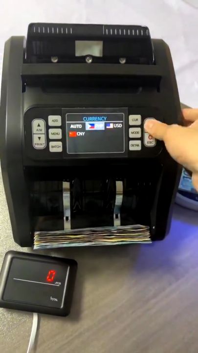 Automatic Money Counter Machine With UV MG Detector New World Bill ...