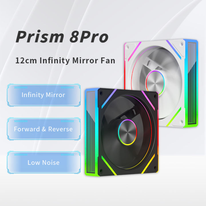 OEM PRISM 8 PRO Computer Chassis Fan 12cm ARGB 4 Pin PWM Quiet Cooling ...