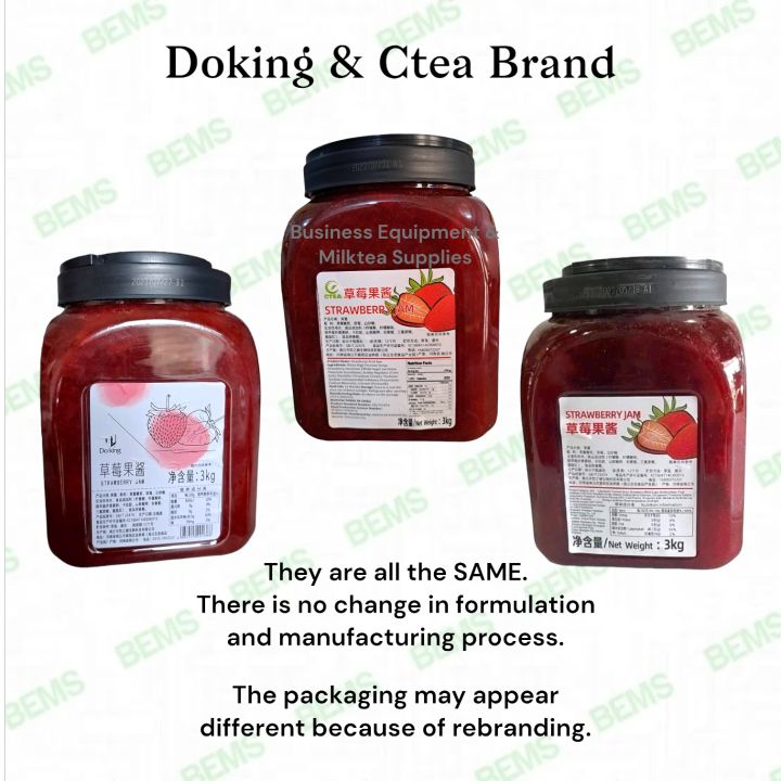 CTEA DOKING fruit jam Strawberry Blueberry Mango Kiwi Passion Fruit ...