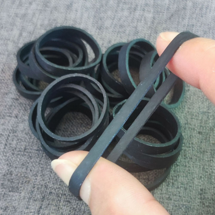 100 Pcs Black Rubber Band Elastic Rubber Bands Stretch Rubber Ring ...
