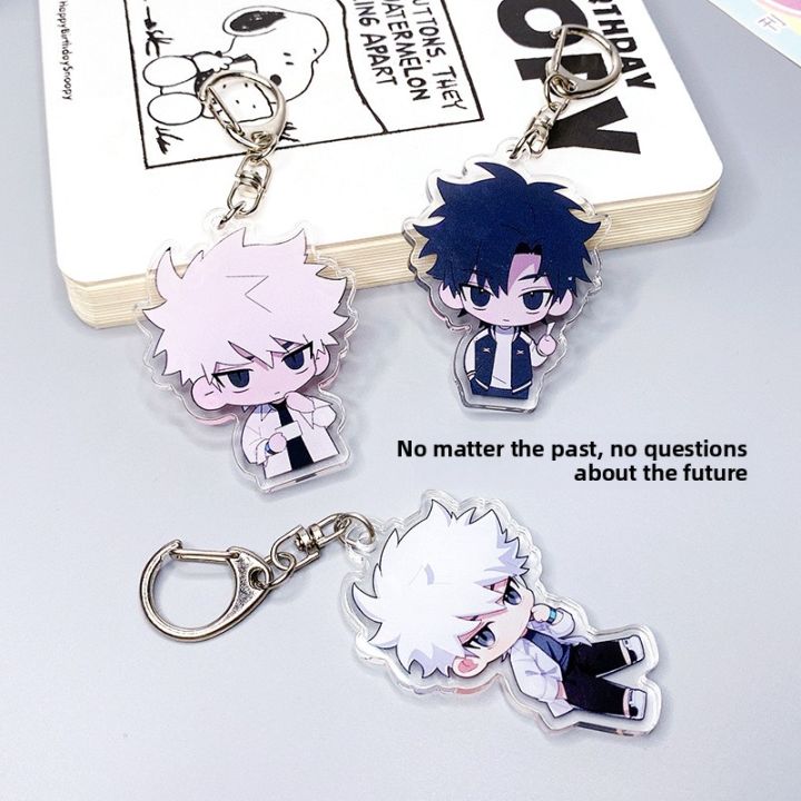 Cross-Border Acrylic Anime Agent Keychain Cute Two-Dimensional Book ...