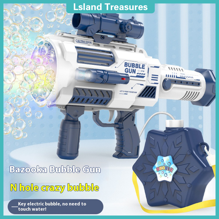 Explosive rocket three-cylinder bubble machine children's automatic ...