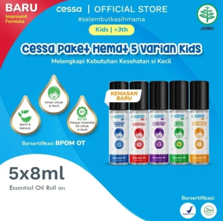cessa kids essential oil 5 varian | Lazada Indonesia