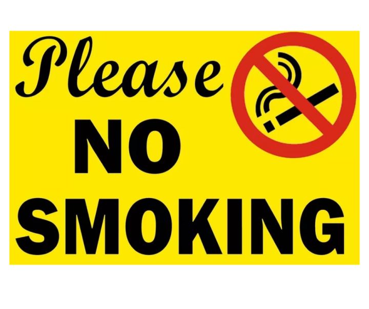 Please No Smoking Laminated a4 size Signages waterproof | Lazada PH