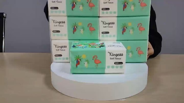 Kingess Facial Tissue towel paper Native wood pulp high quality Paper ...