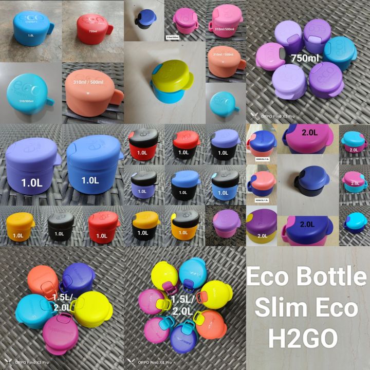 💖💖 Tupperware Eco Bottle Cap / Slim Eco Bottle Cap / H2GO (1pc) | Lazada