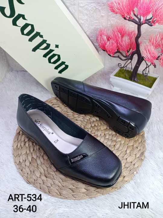 SEPATU WANITA KULIT SCORPION 534 | Lazada Indonesia