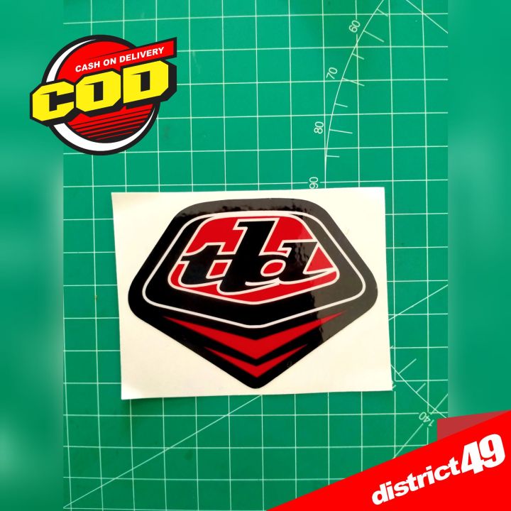 Sticker print and cut TLD logo - Stiker print and cut laminasi tahan ...